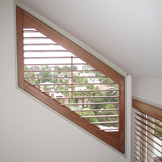 Indoor Custom Shaped Shutters | New Zealand | Santa Fe